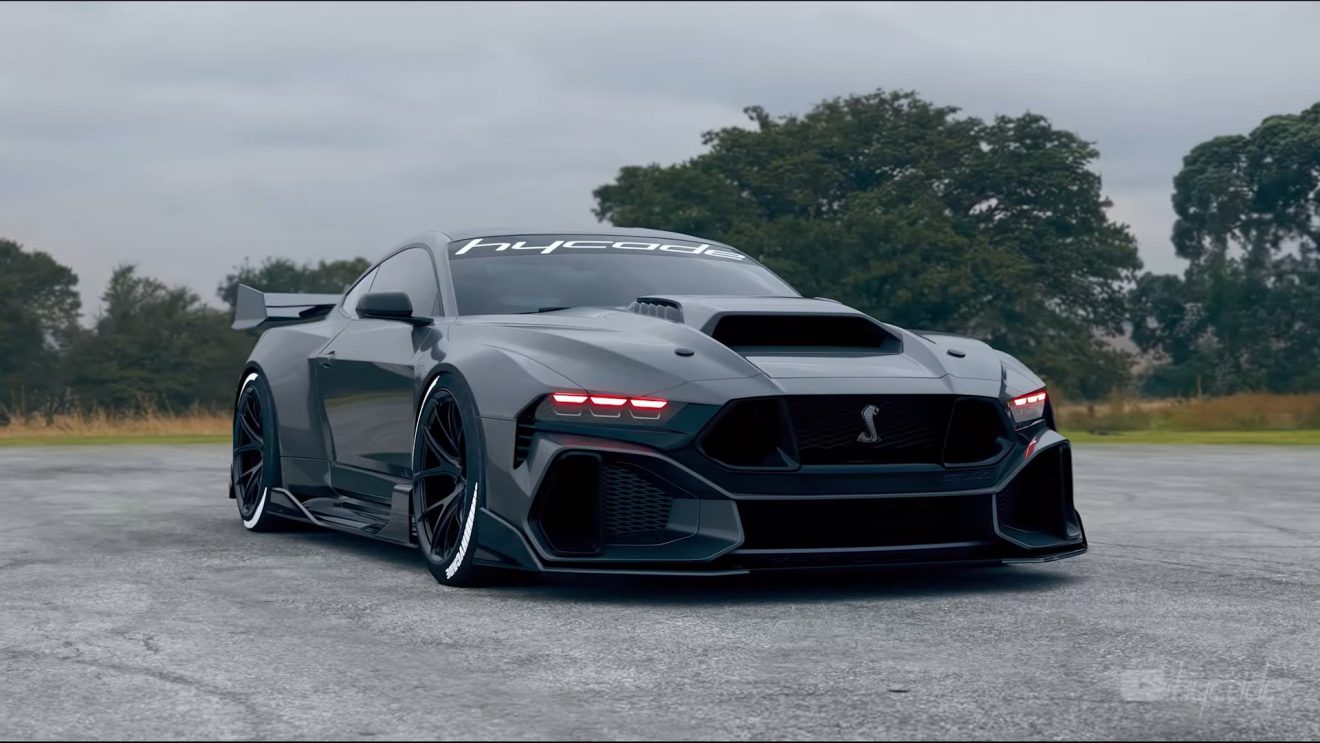 “Introducing the 2024 Ford Mustang Shelby GT500 Concept Render”